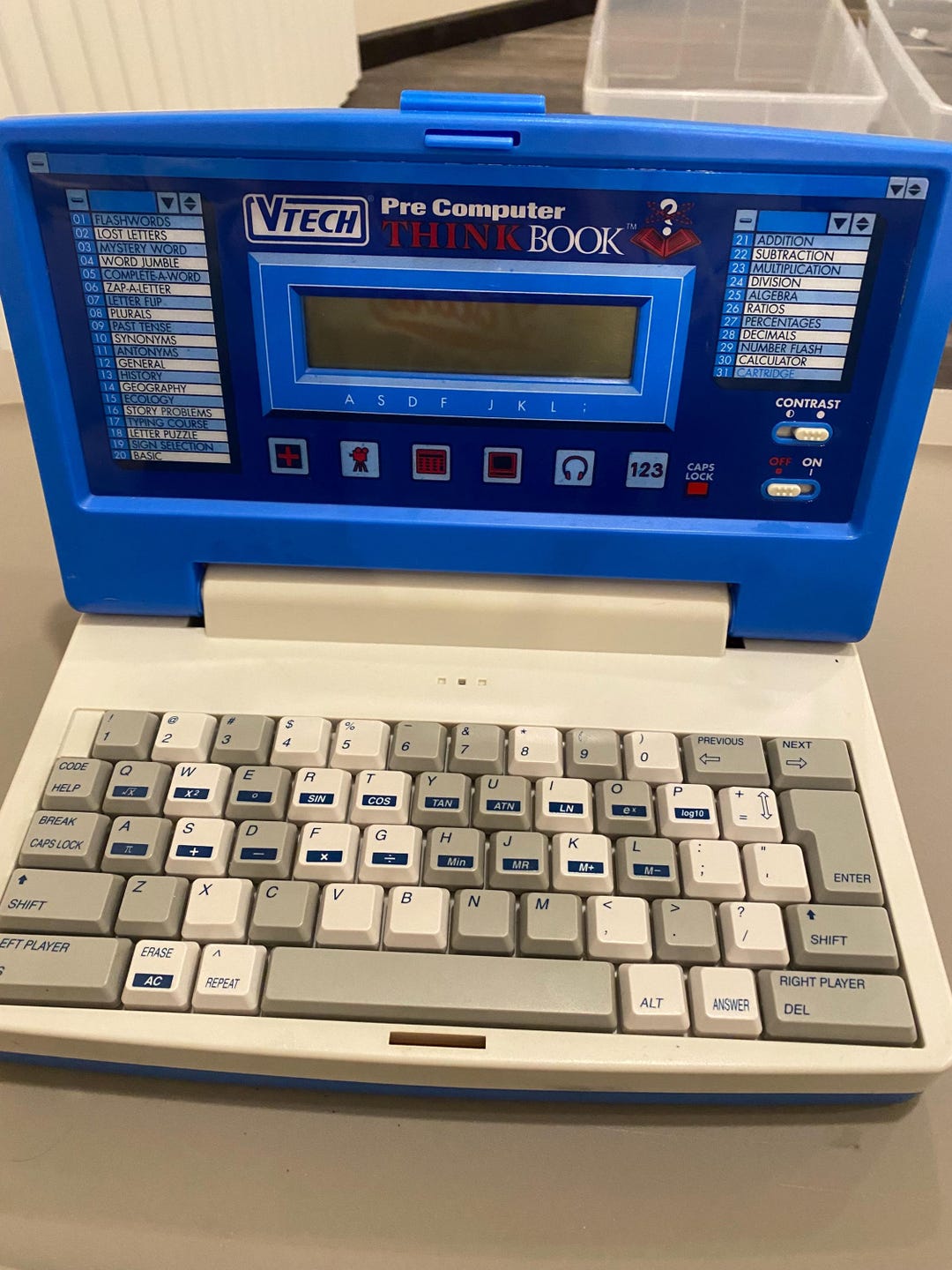 Vintage Vtech Pre Computer THINK BOOK Laptop Kids Educational Toy - Etsy