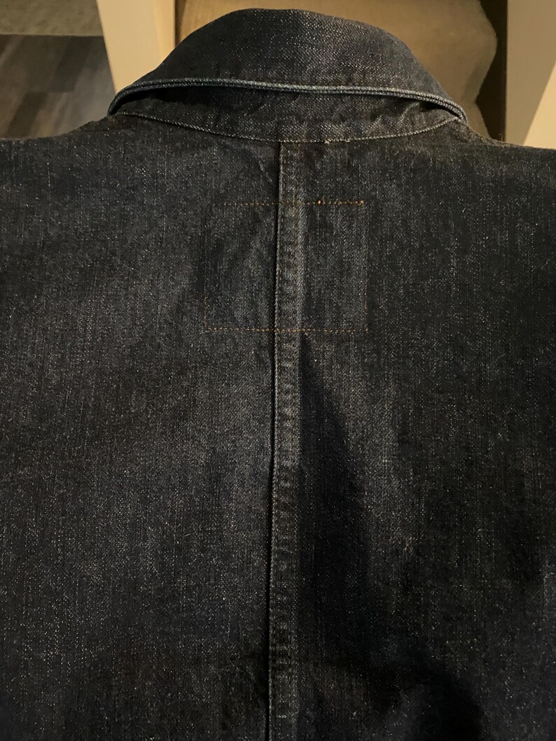 Levis Cone Mills Selvedge Denim Chore Coat Barn Jean Jacket Size Large ...