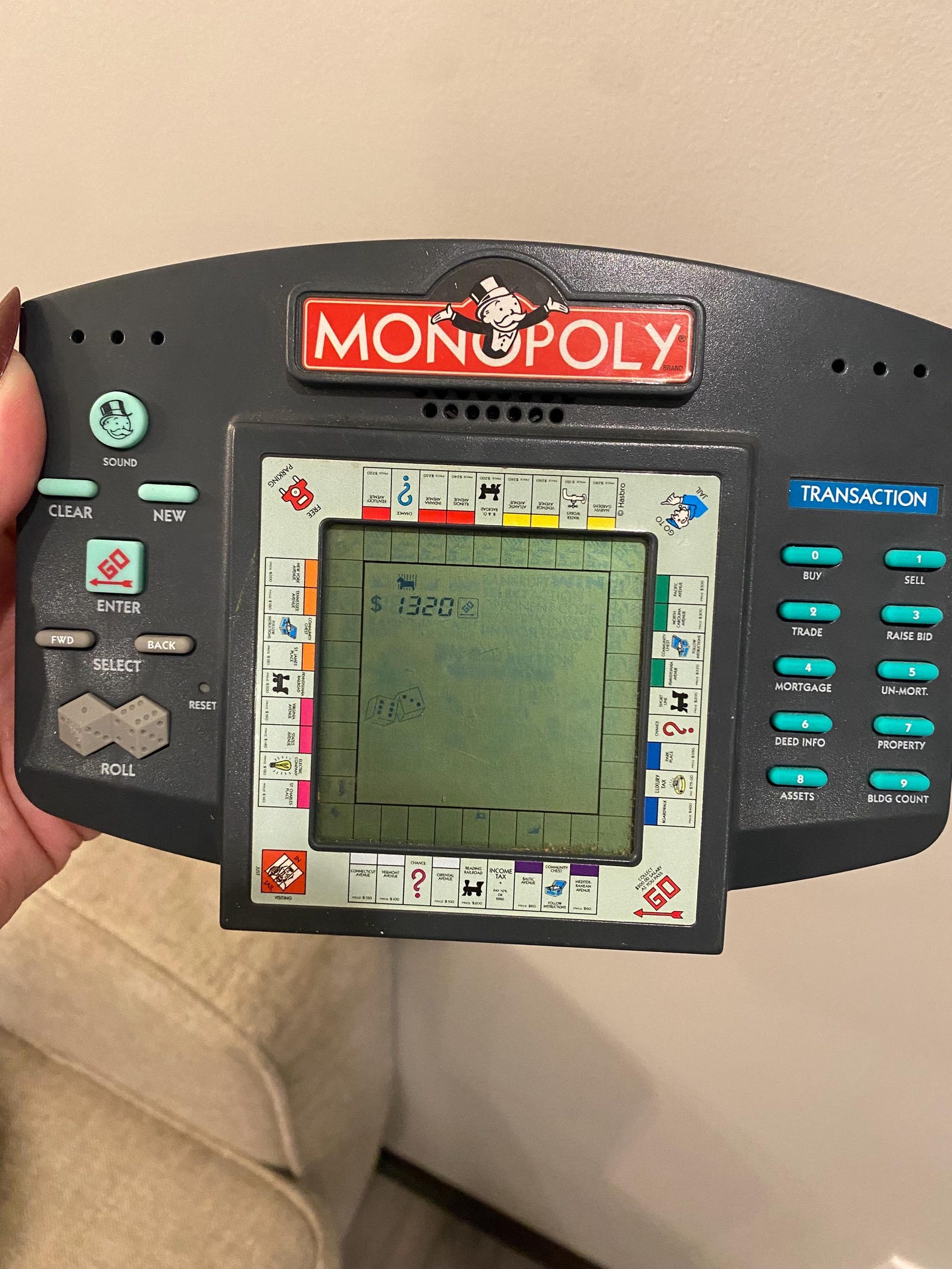 Hasbro Monopoly Vintage Handheld Game - Etsy