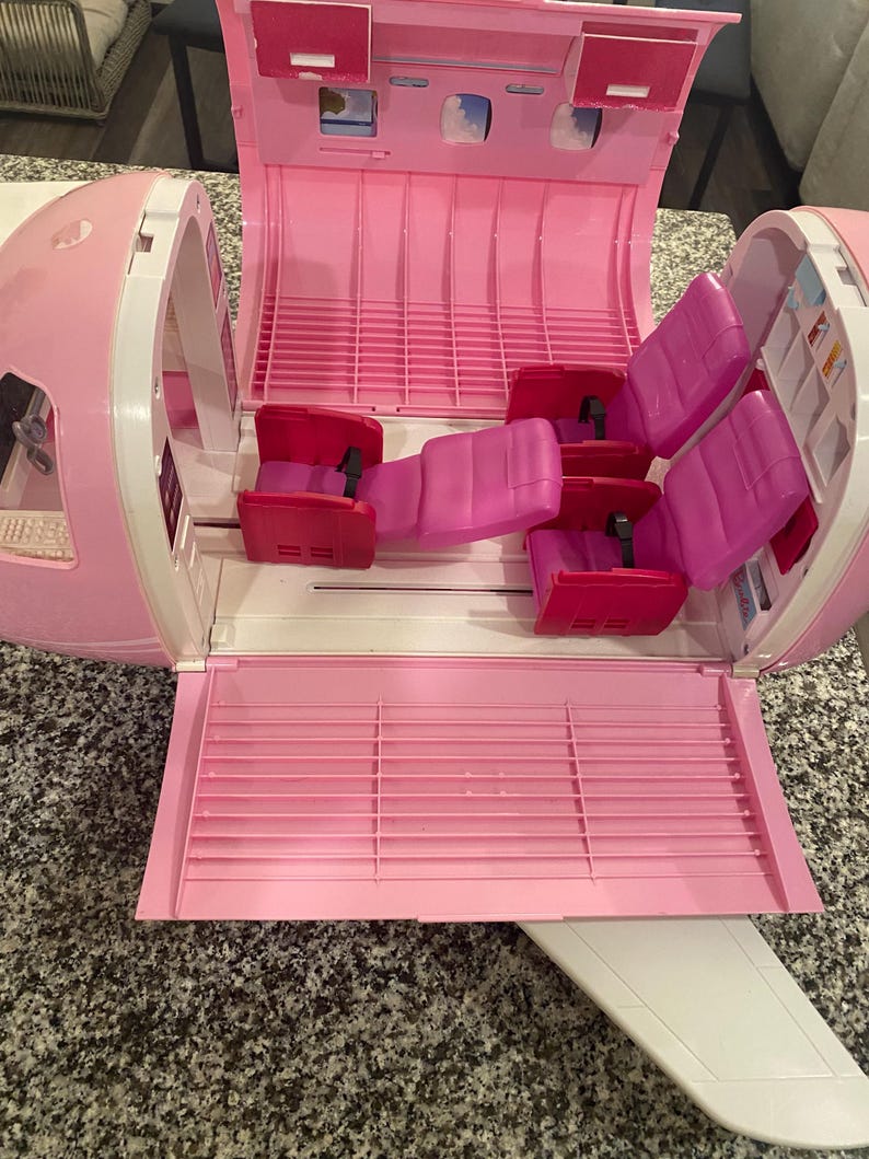 Vintage Jumbo Mattel Glamorous Pink Jet Airplane - Etsy