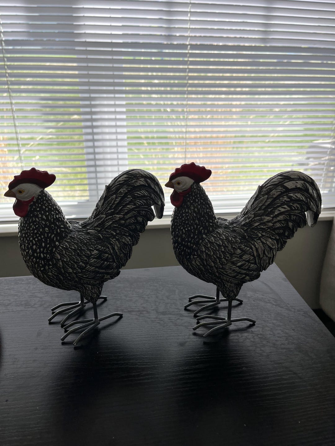 Rustic Farmhouse Black Chicken Hens Resin - Etsy