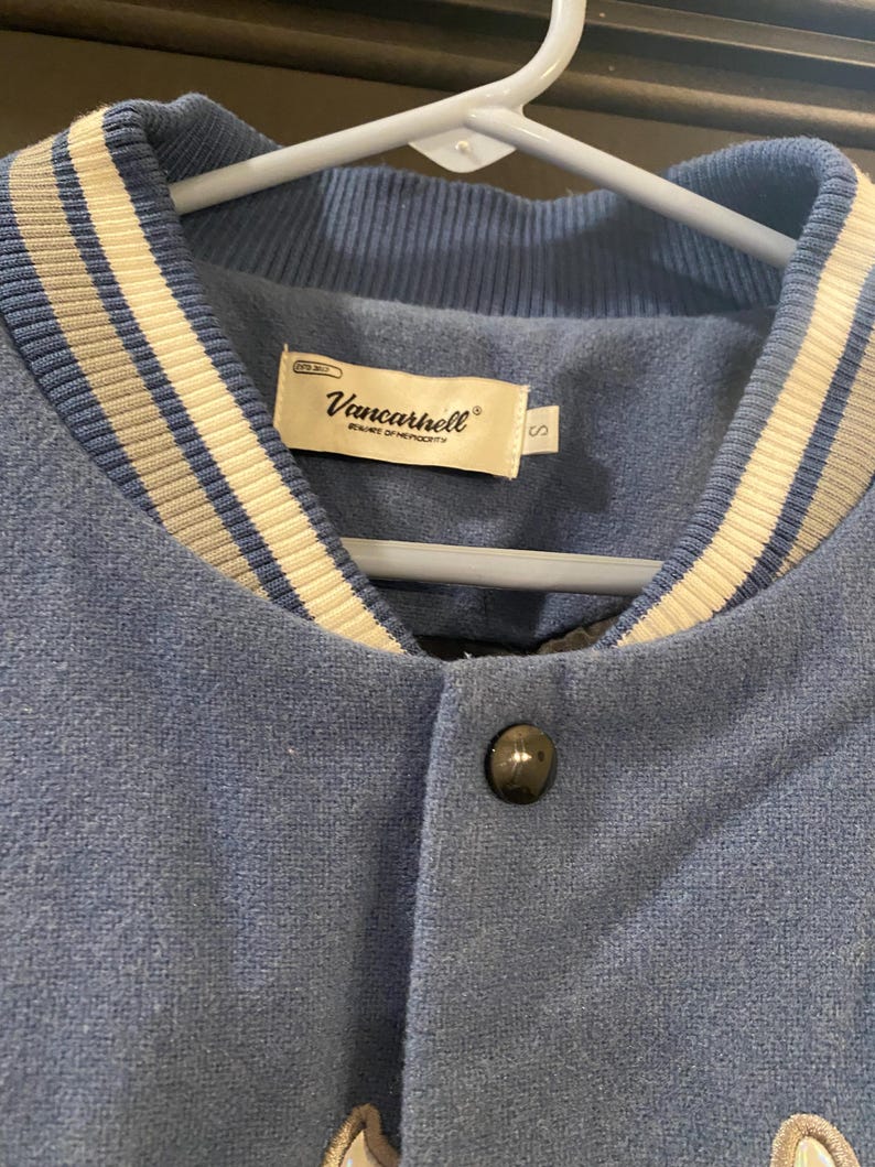 Aelfric Eden Embroidery Moon Cloud Stripe Varsity Jacket - Etsy