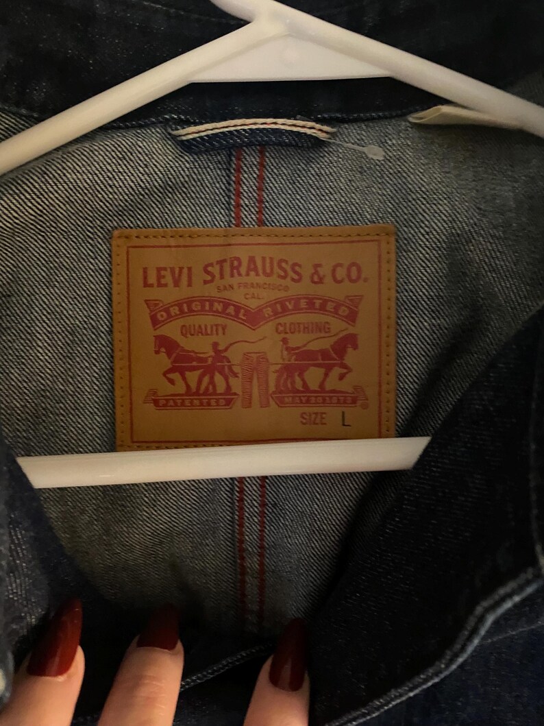 Levis Cone Mills Selvedge Denim Chore Coat Barn Jean Jacket Size Large ...