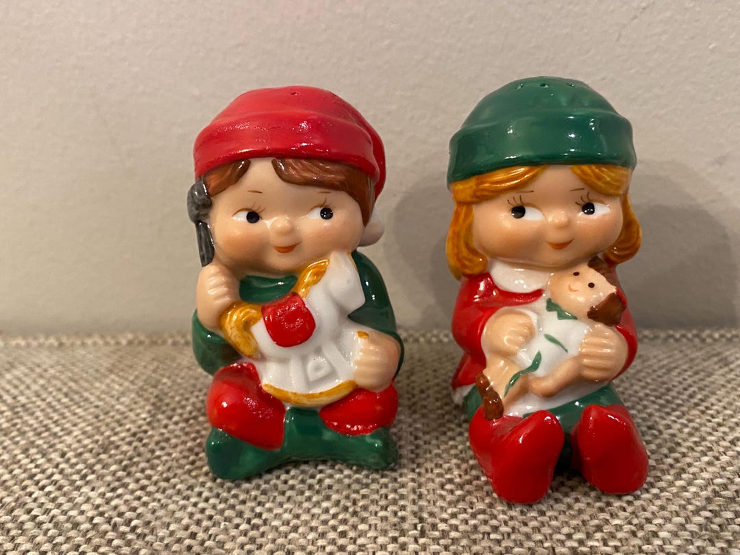 80s Elf Salt & Pepper Shakers - Etsy