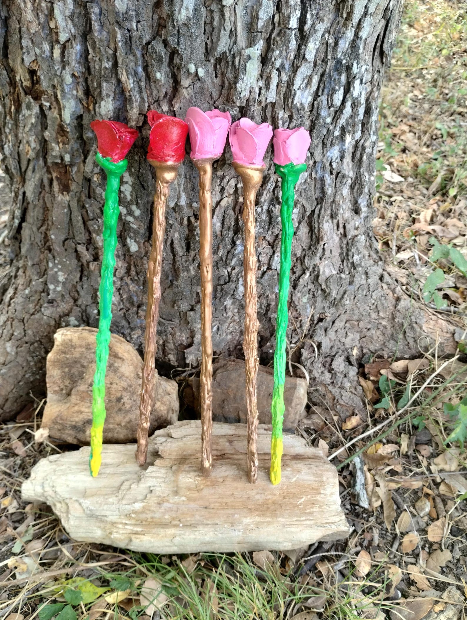 Rose Bud Wand, Cottagecore, Handmade, Halloween, Cosplay, Rennaissance ...