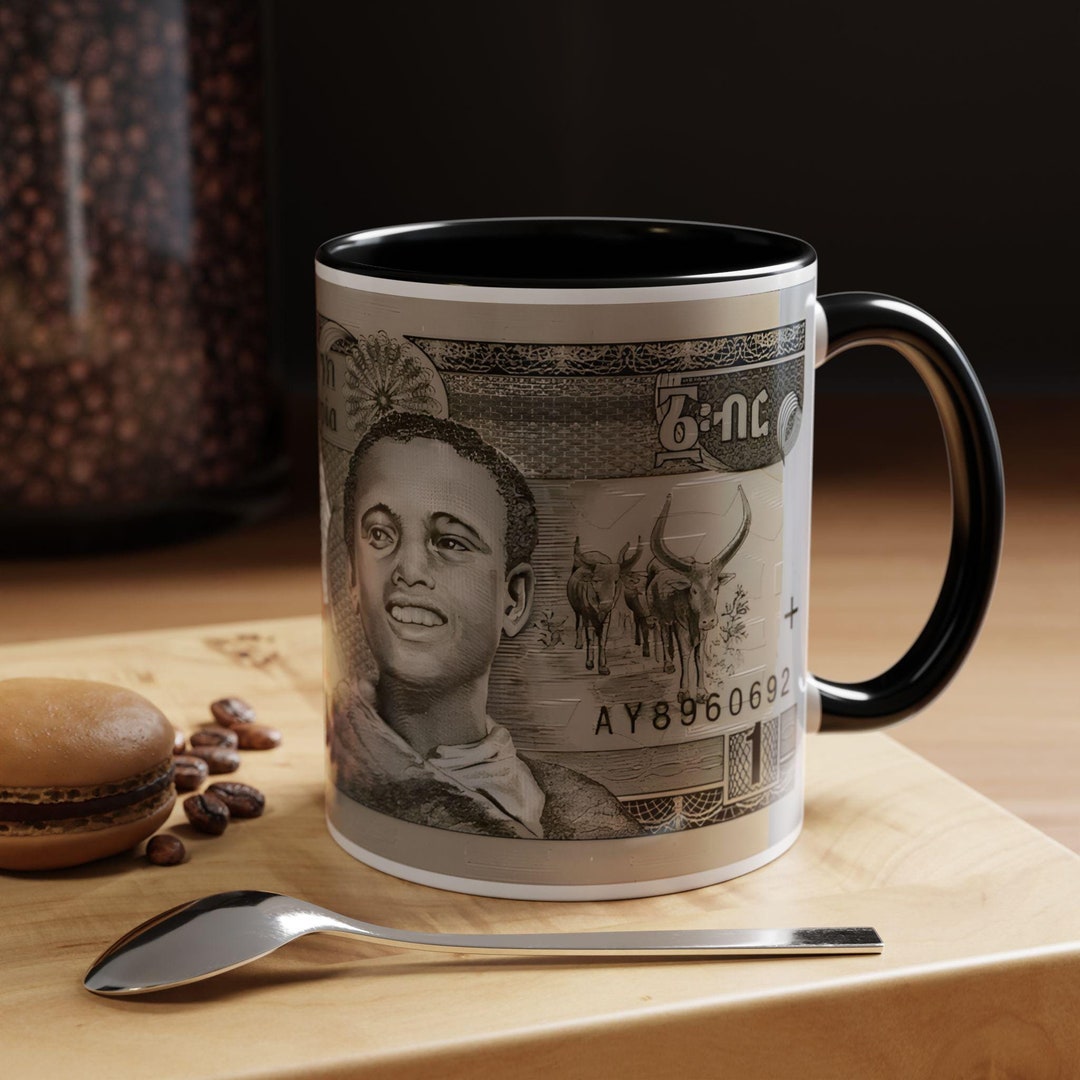 Coffee Mug for Ethiopians Ethiopian Birr Note Design Perfect Gift for ...