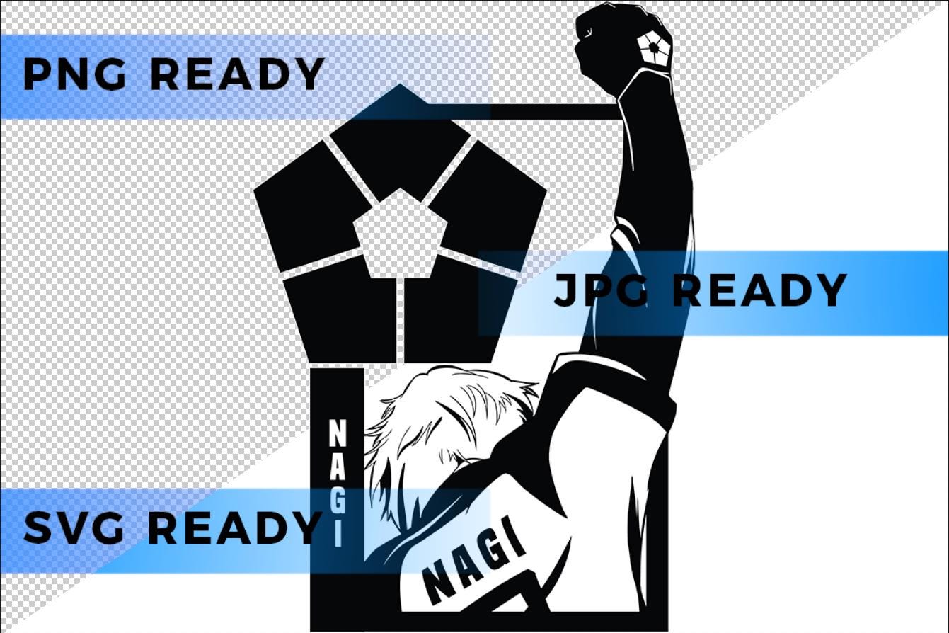 Blue Lock Nagi Seishiro 2 U-20 SVG - Etsy