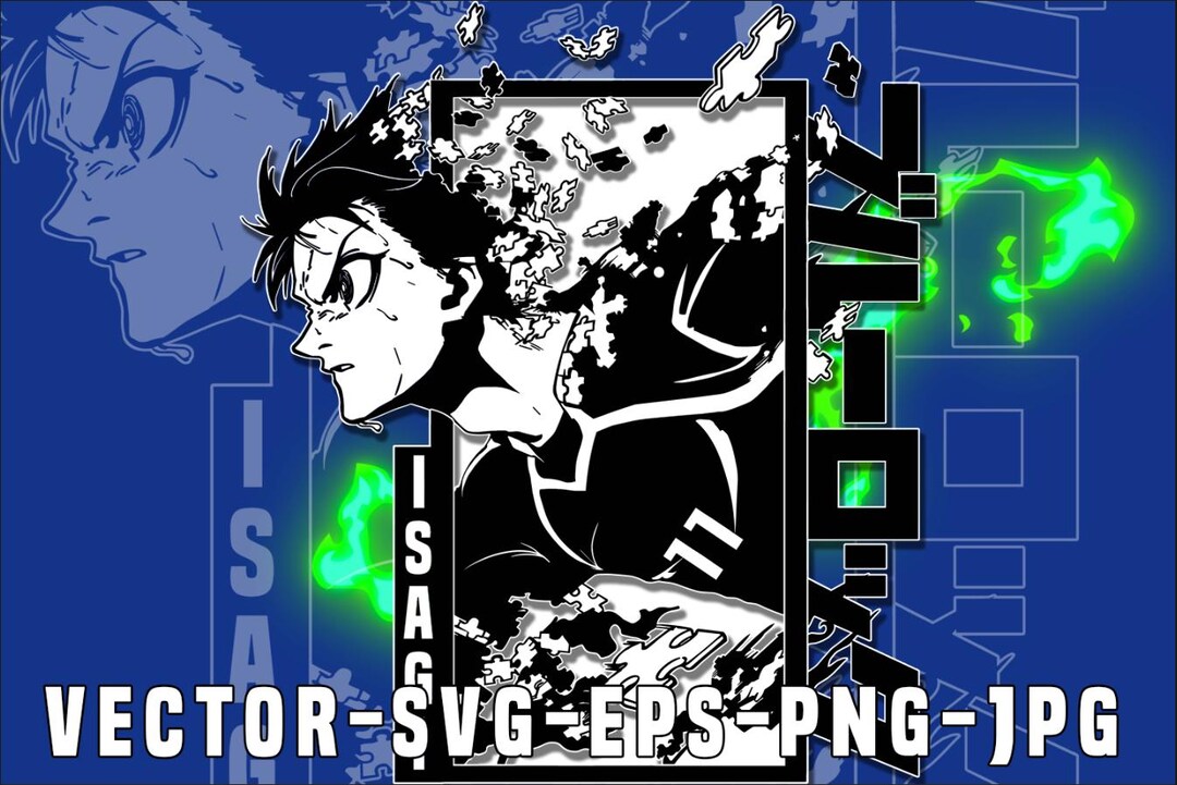 Blue Lock Isagi Yoichi U-20 SVG - Etsy