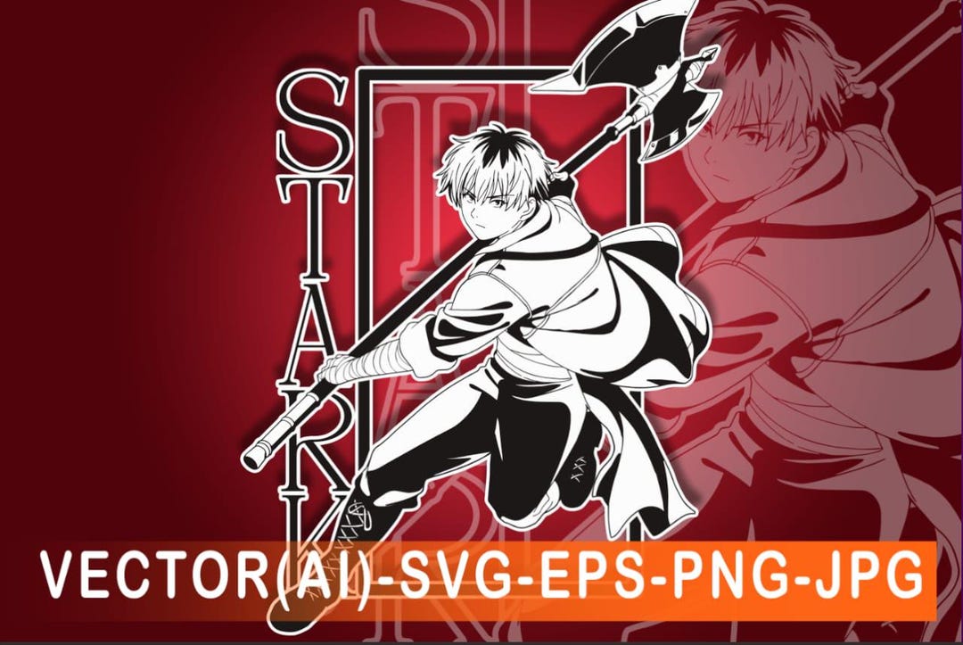 Stark Frieren SVG Vector - Etsy