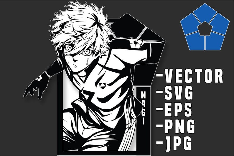 Blue Lock Nagi Seishiro U-20 SVG - Etsy