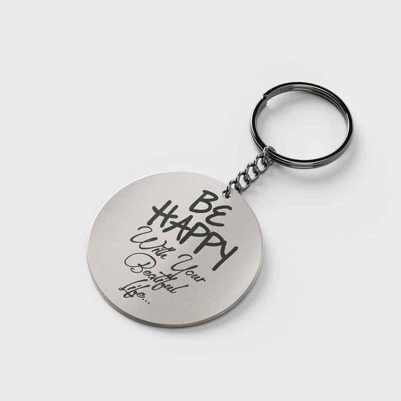 Stainless Keychain - Etsy