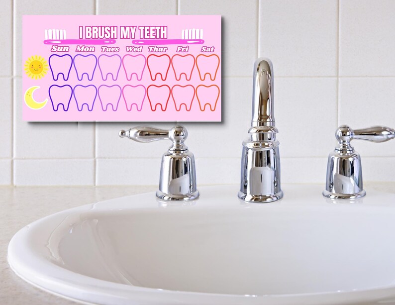 Neurodivergent Brush Your Teeth Tracker Printable| Visual Learning ...