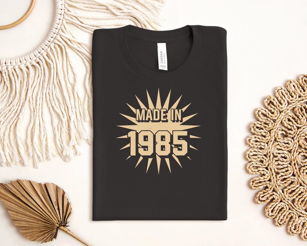 Vintage Made in 1985 T-shirt, 1985 Birth Year Shirt, 1985 Anniversary ...