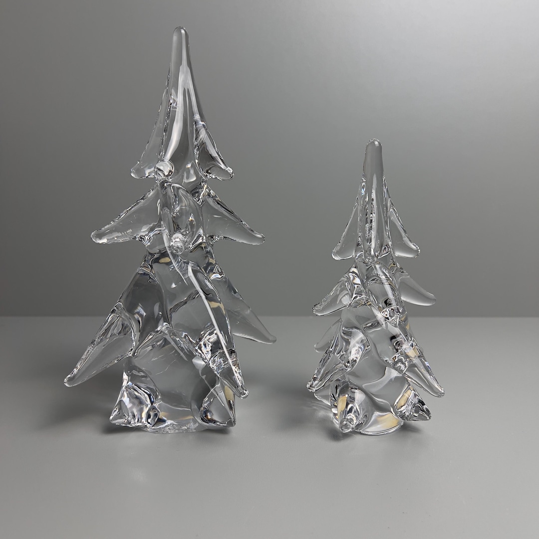 Midcentury Modern 25% Lead Crystal Christmas Tree Japan 8.5 Toscany C ...