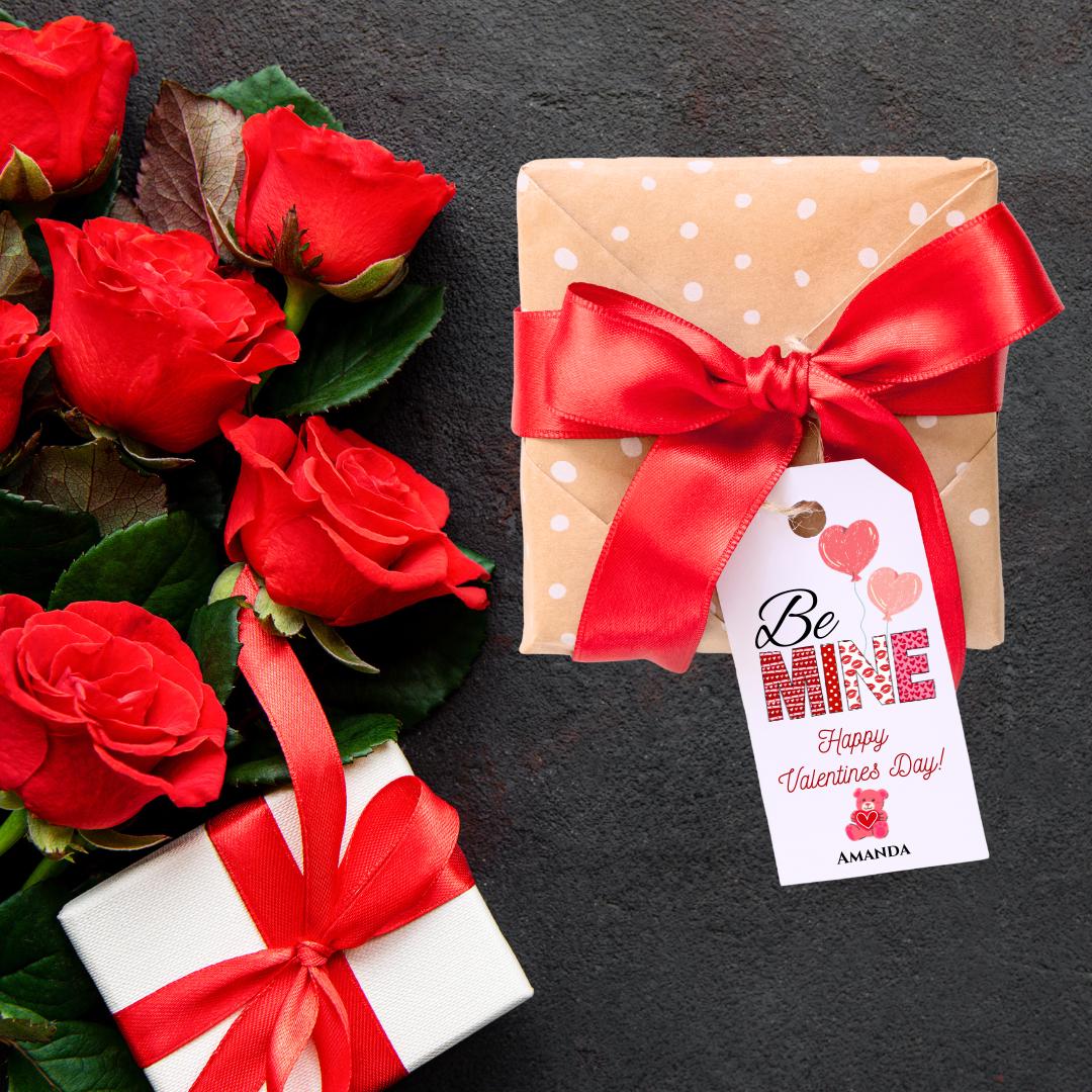 Editable Be Mine Valentines Day Treat Tag, Sweet Treat Tags, Printable ...