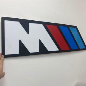 BMW M Logo Sign, Garage Sign, Mancave Decor,gift for Bmw Fan's , BMW M ...