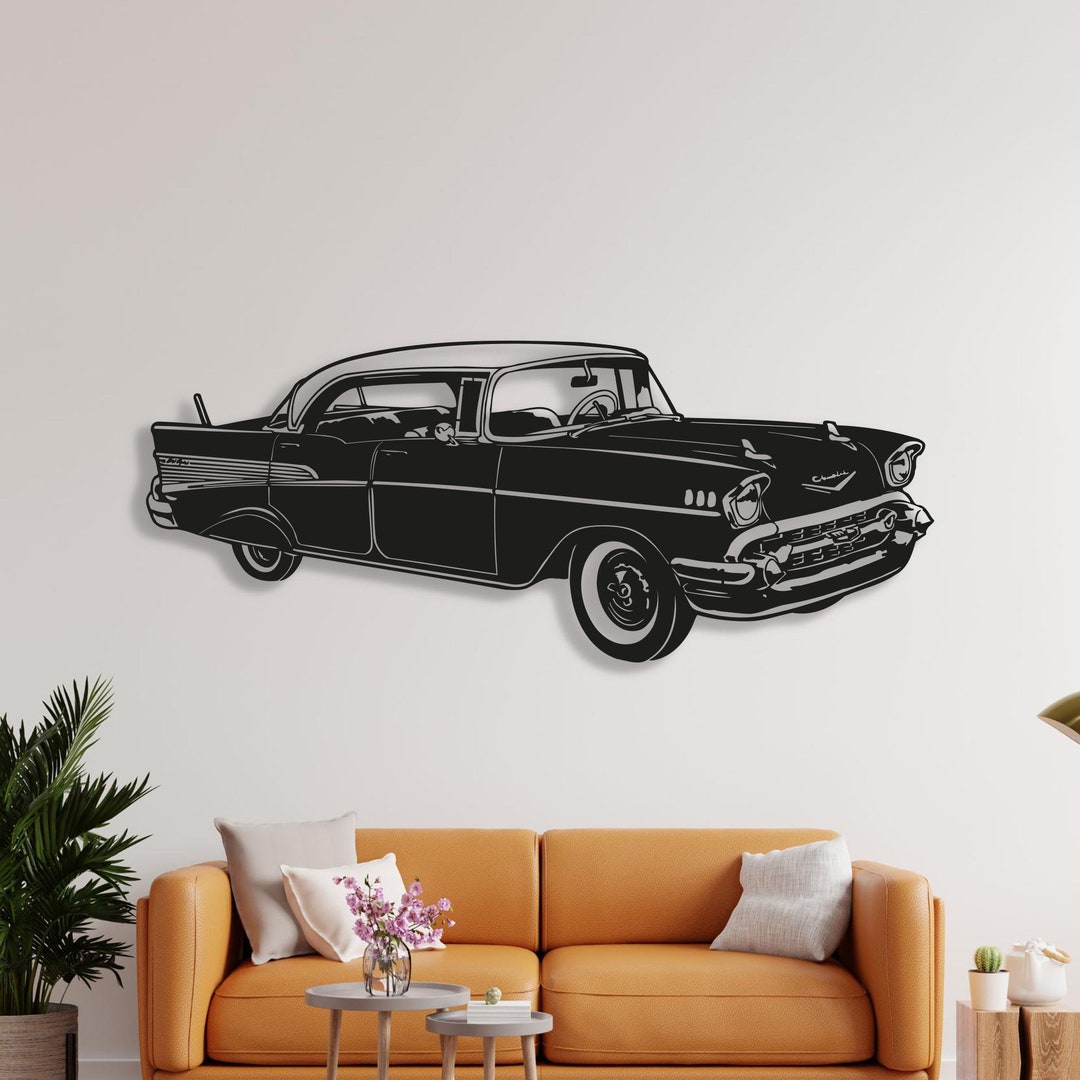 Cadillac Metal Wall Art, Cadillac Classic Car Wall Sign, Unique Classic ...