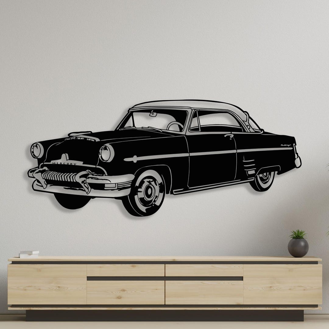 Mercury Monterey Metal Wall Art, Mercury Classic Car Wall Sign, Unique ...