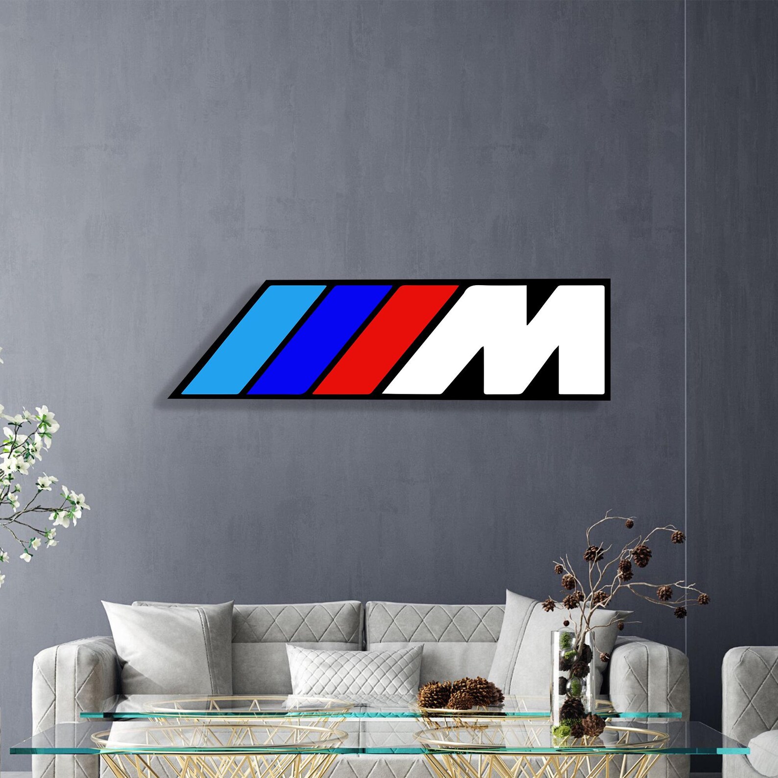 BMW M Logo Sign, Garage Sign, Mancave Decor,gift for Bmw Fan's , BMW M ...