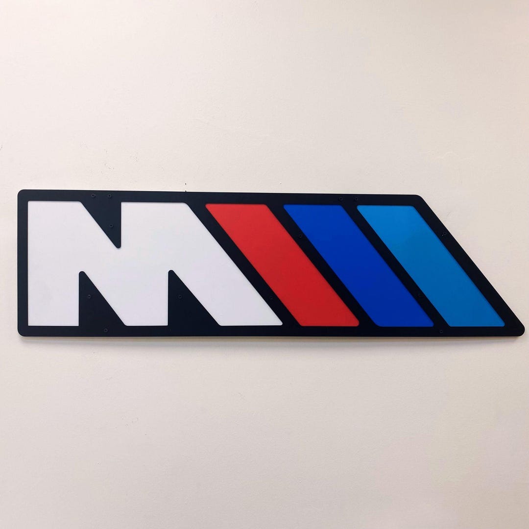 BMW M Logo Sign, Garage Sign, Mancave Decor,gift for Bmw Fan's , BMW M ...