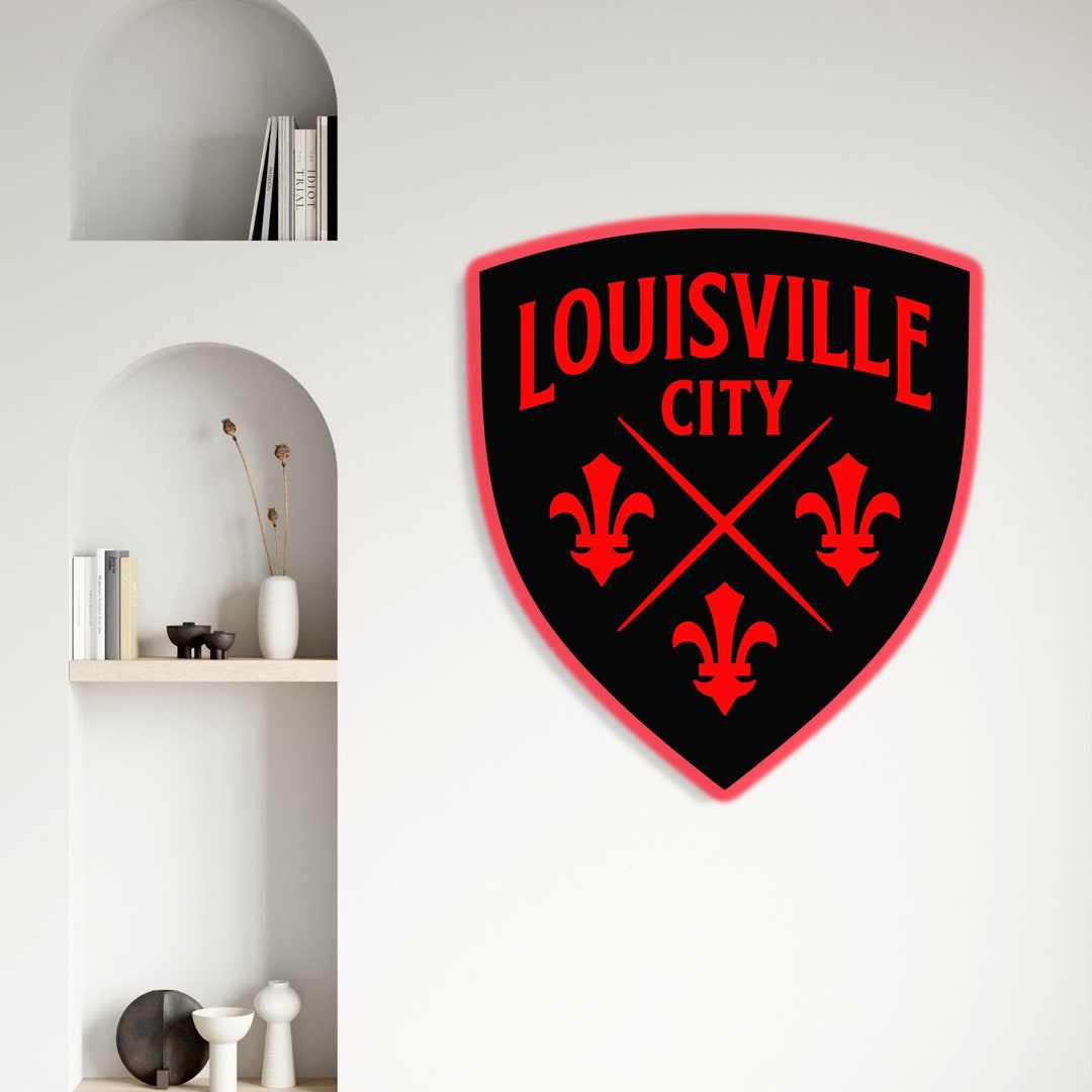 Louisville City FC Led Wall Sign, Lighted Metal Louisville City FC Wall ...