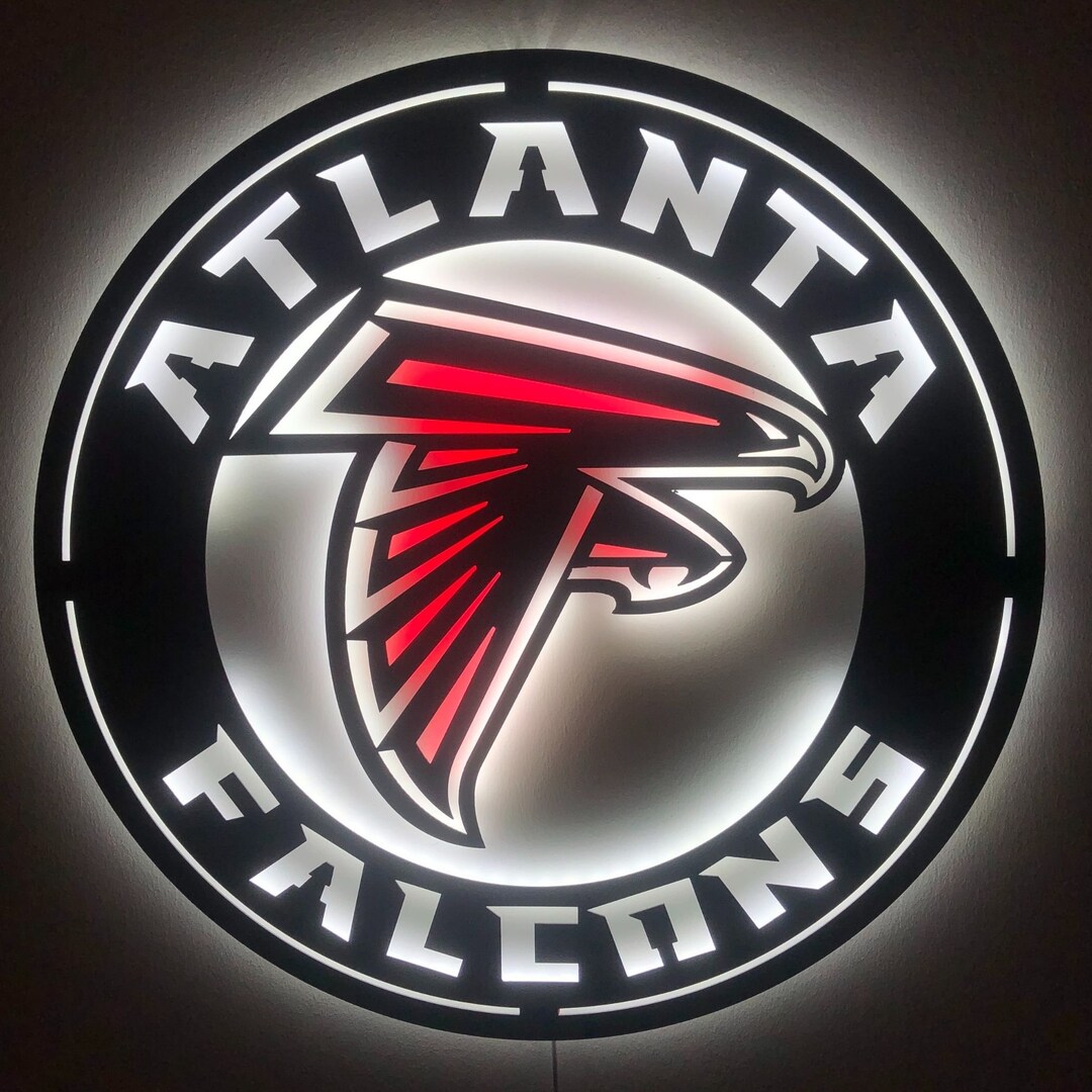 Atlanta Falcons Led Sign, Falcons Fan Lighted Sign, Atlanta Falcons NFL ...