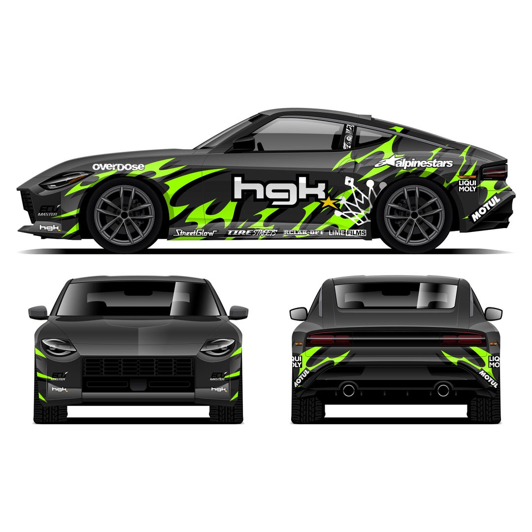JDM RC Car Decals 1/10 Pre‑cut Drift Livery Stickers Matte Vinyl +100 ...