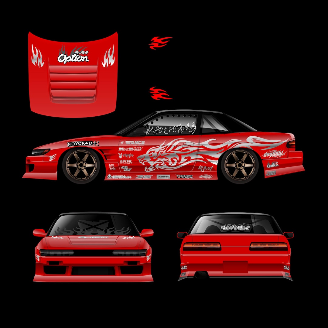 Pre-cut Decals 1/10 Scale Drift/touring Wild Animal Style RC Livery - Etsy