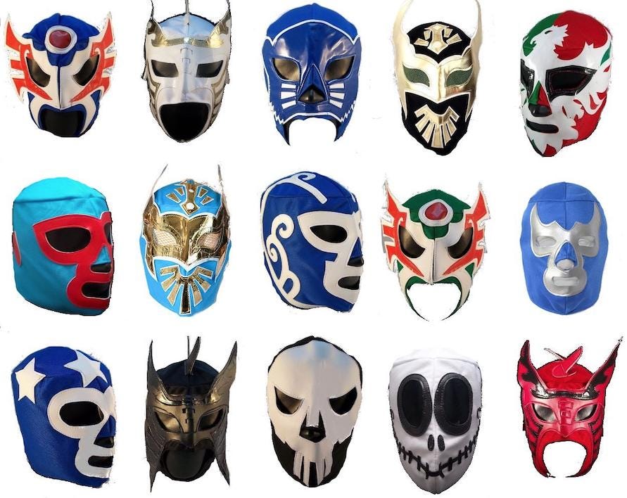 NACHO LIBRE Mexican Wrestling Mask | Lucha Libre - Etsy