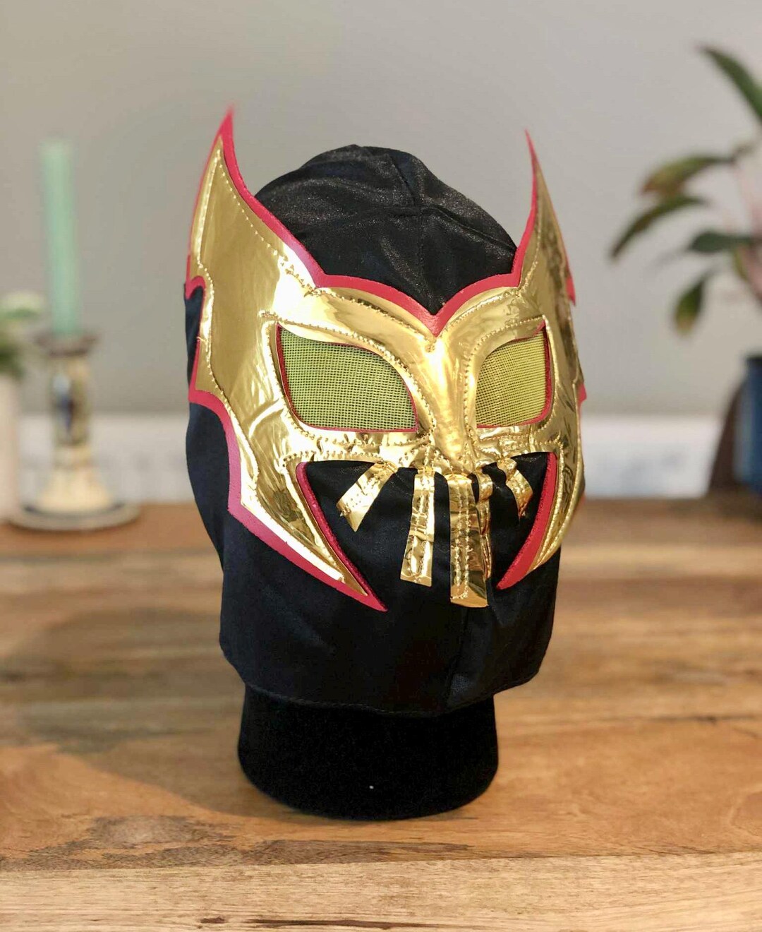 Sin Cara (black & Gold) Mexican Wrestling Mask | Lucha Libre - Etsy