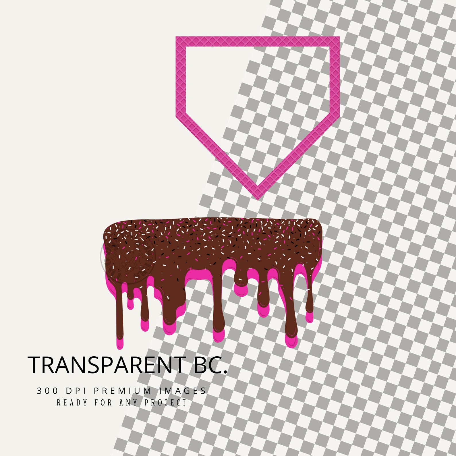 Waffle Home Plate, Drip Baseball Plate Png,baseball Home,baseball Ice ...