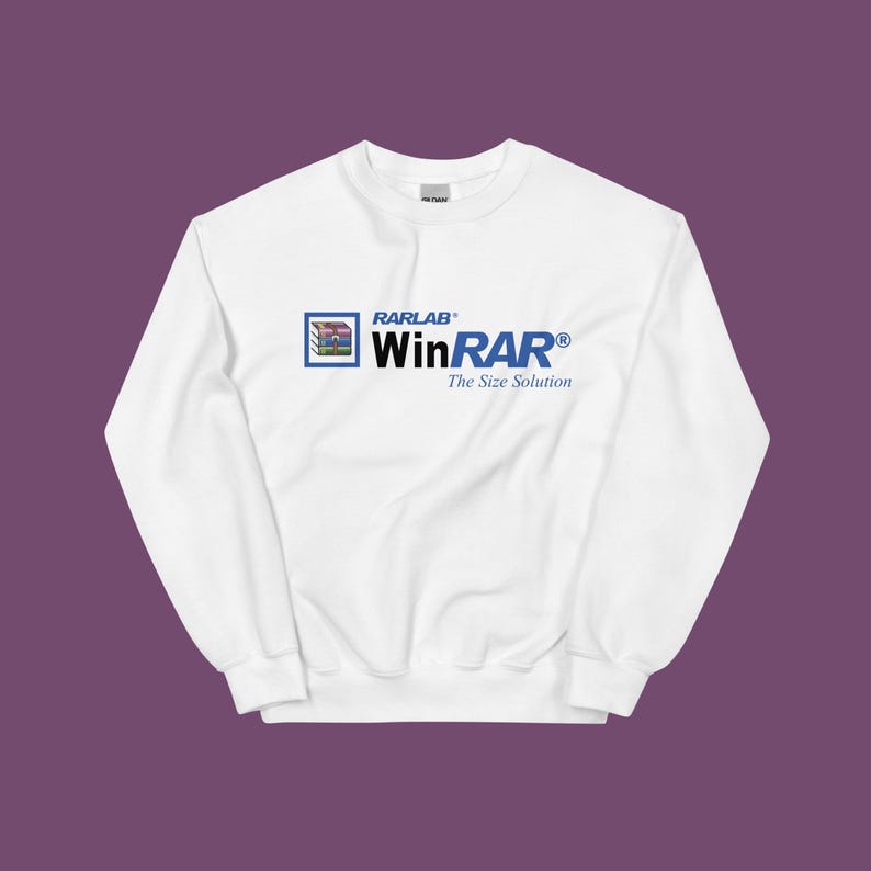 Winrar Classic Crewneck Sweatshirt, Unisex, Iconic Print - Etsy