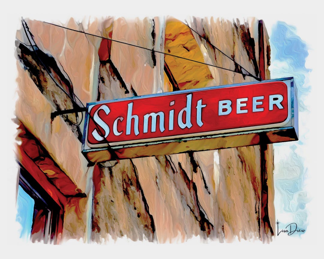 Schmidt Beer - Vintage Sign Americana Poster - Etsy