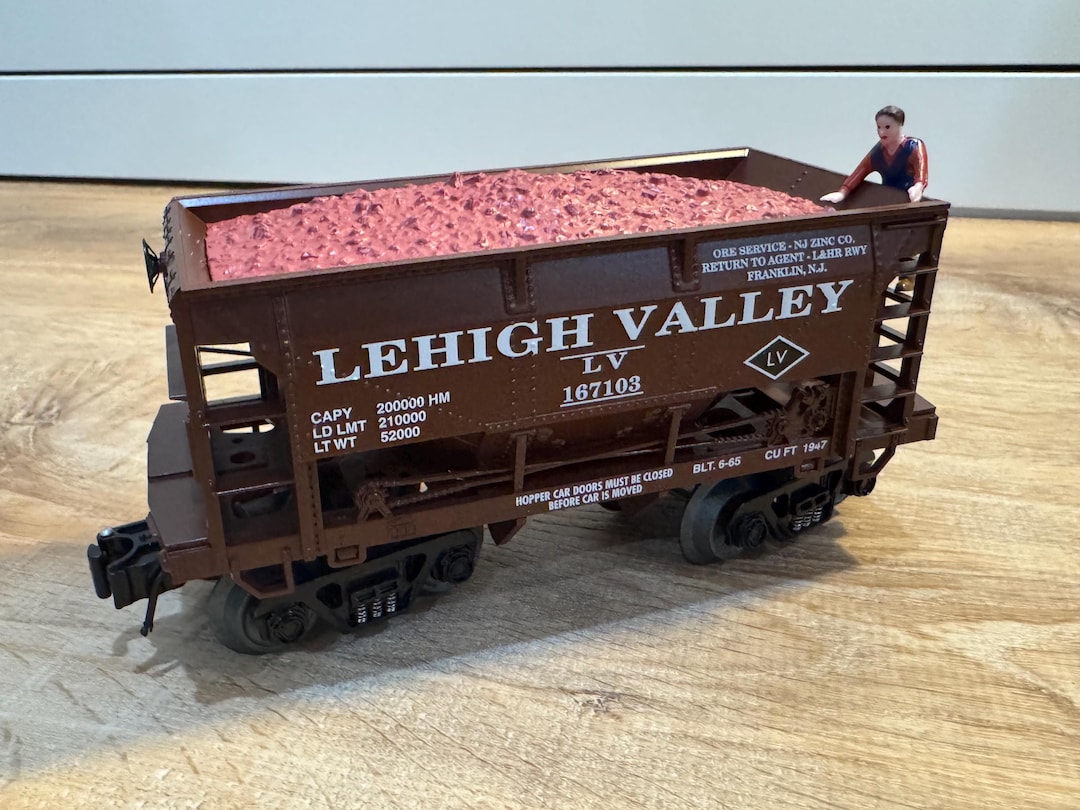 RMT Lehigh Valley 70 Ton Ore Car #167103 | O Gauge Freight Car ...