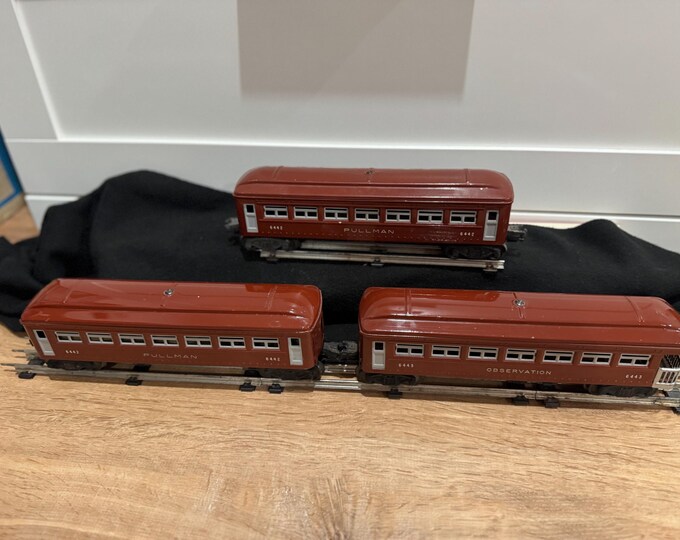 Prewar Lionel Red O Gauge Passenger Car Lot | 2x 6442 Pullman ...