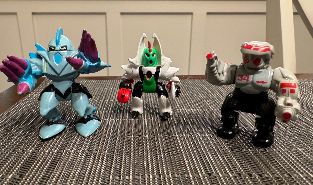 Vintage 1993 Galoob LGTI Z-bots Micro Machines 2 Inch Zbots Mini ...