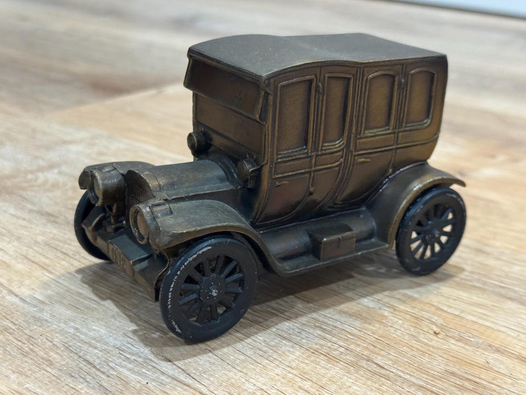 Vintage Banthrico Metal-cast Coin Bank: 1912 Packard Town Car ...