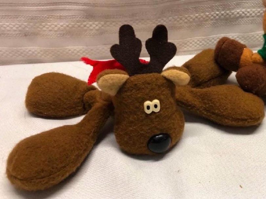 Vintage Hallmark Rodney Reindeer 8.5 Plush Christmas Doll Toy 1980s ...