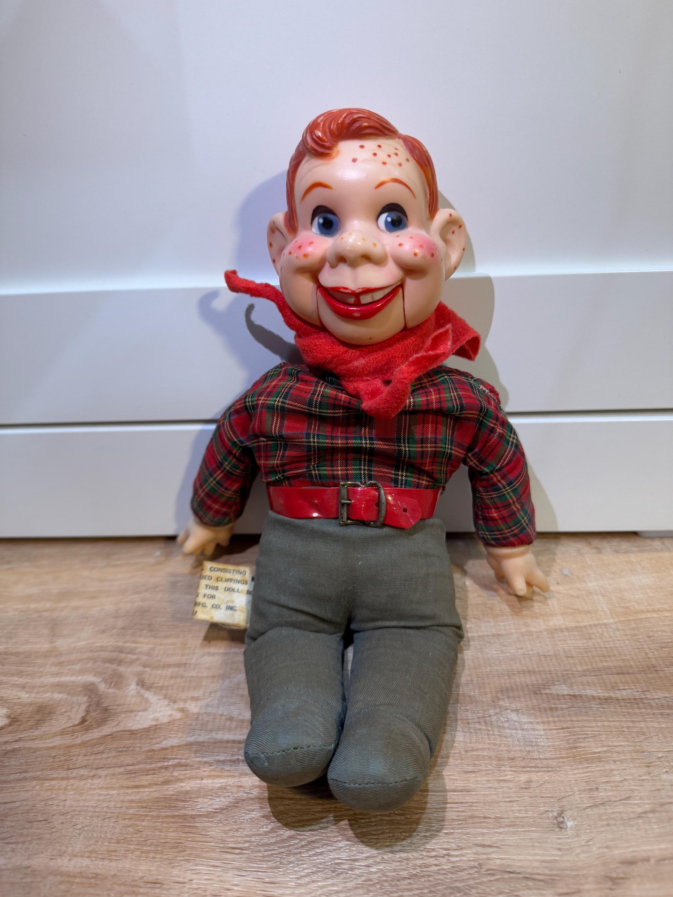 Vintage Howdy Doody 12 Goldberger Ventriloquist Doll Excellent ...