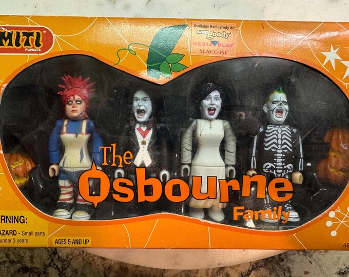 NIB- 2002 Smiti Playsets Mini Figure THE Osbourne Family Ozzy Halloween ...