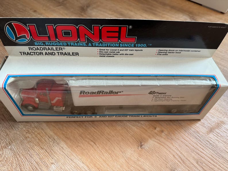 Vintage Lionel 6-12833 Kenworth Roadrailer Tractor Trailer O Gauge NIB ...