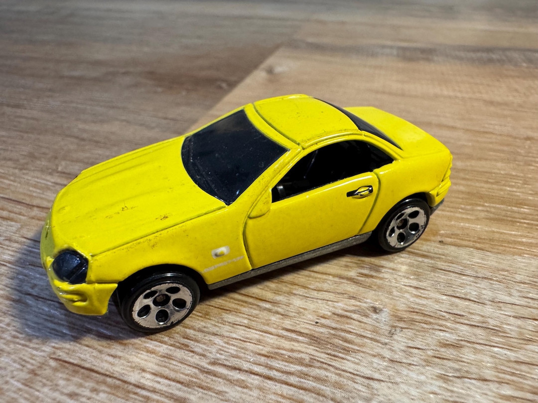 Vintage 1997 Yellow Mercedes Benz SLK Hot Wheels Car - Etsy