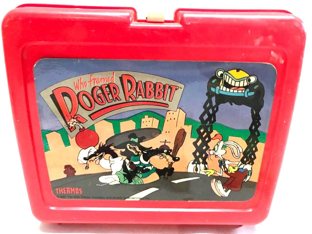 Vintage Who Framed Roger Rabbit Lunchbox 1987 No Thermos Very Good ...