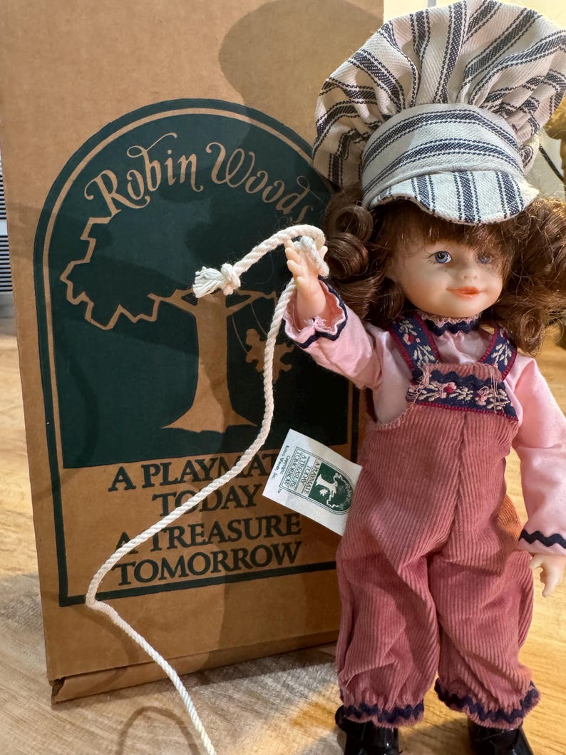 Vintage Robin Woods Ellen Engineer Doll With Original Box & Train ...