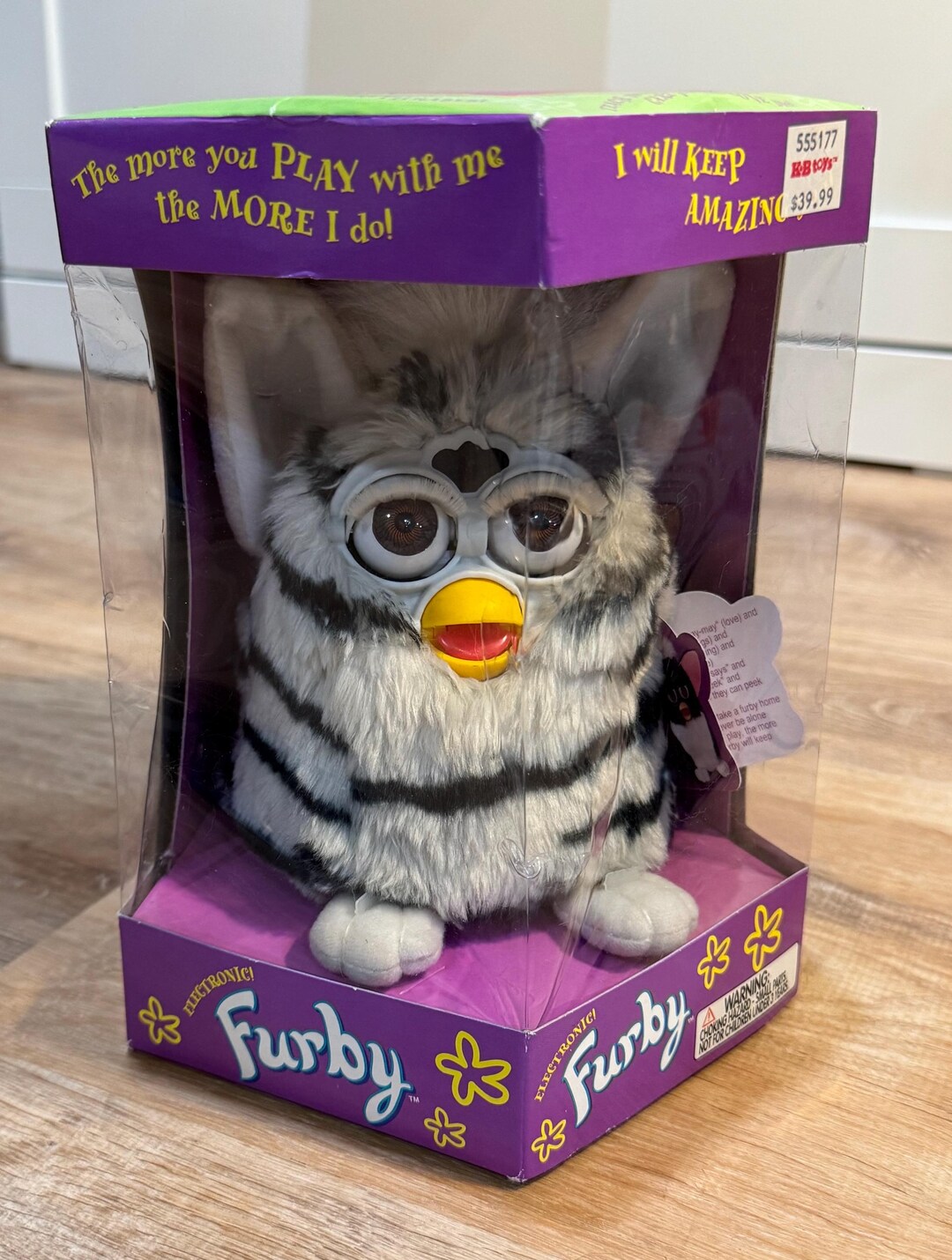 Original and Rare 1998 Zebra Furby Model 70-800 Tiger Electronics With ...