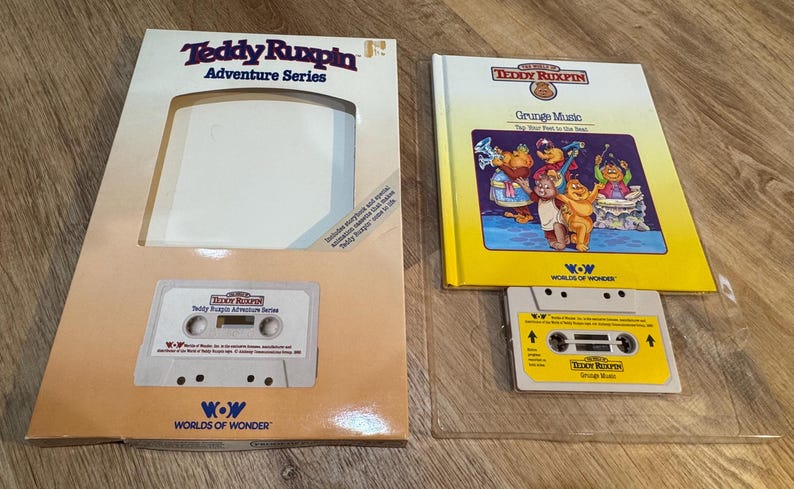 Vintage 1985 Teddy Ruxpin Adventure Series Grunge Music- Tap Your Feet ...
