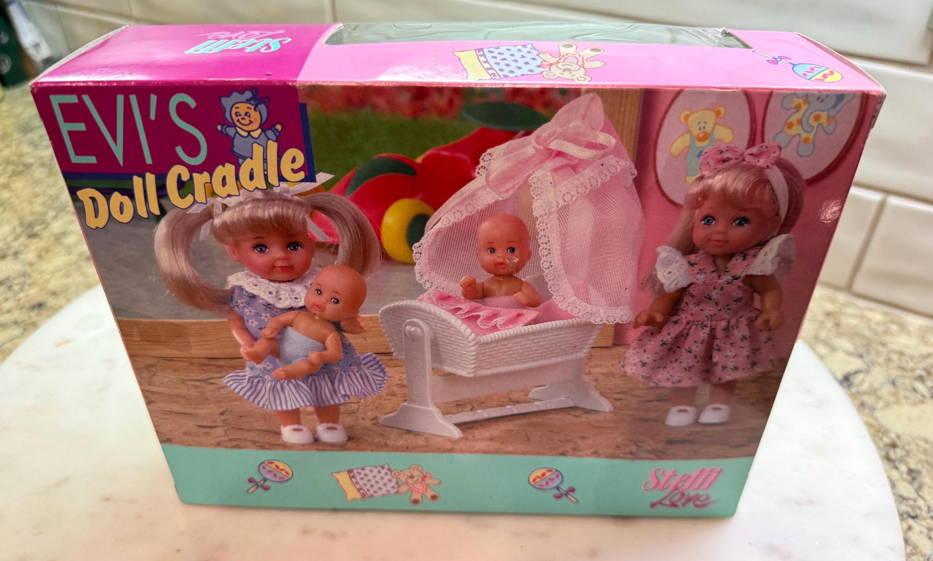 Vintage Steffi Love Doll & Evi Cradle Set: New in Box - Simba Toys - Etsy