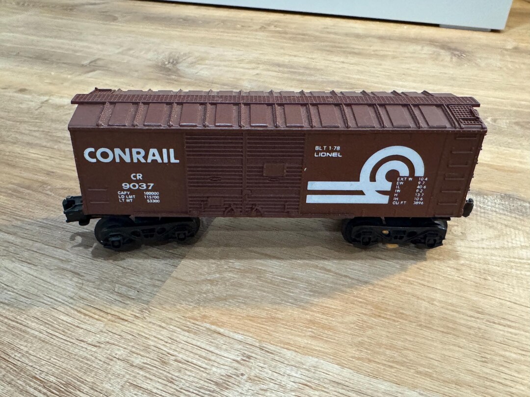 Vintage Lionel Conrail Boxcar 6-9037 – O Gauge Train Car L C9 - Etsy