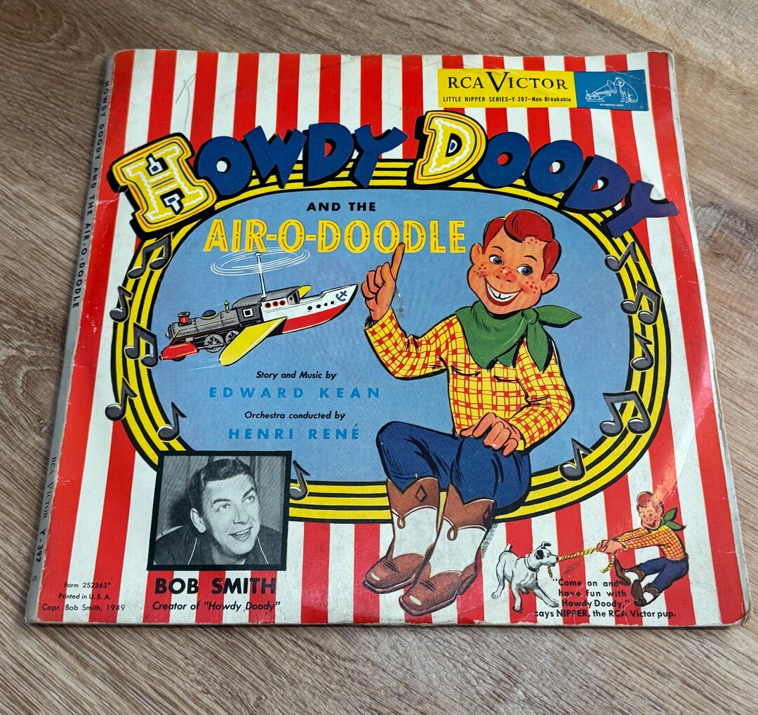 Vintage Howdy Doody Air-o-doodle RCA Victor 78 Record & Story Book - Etsy