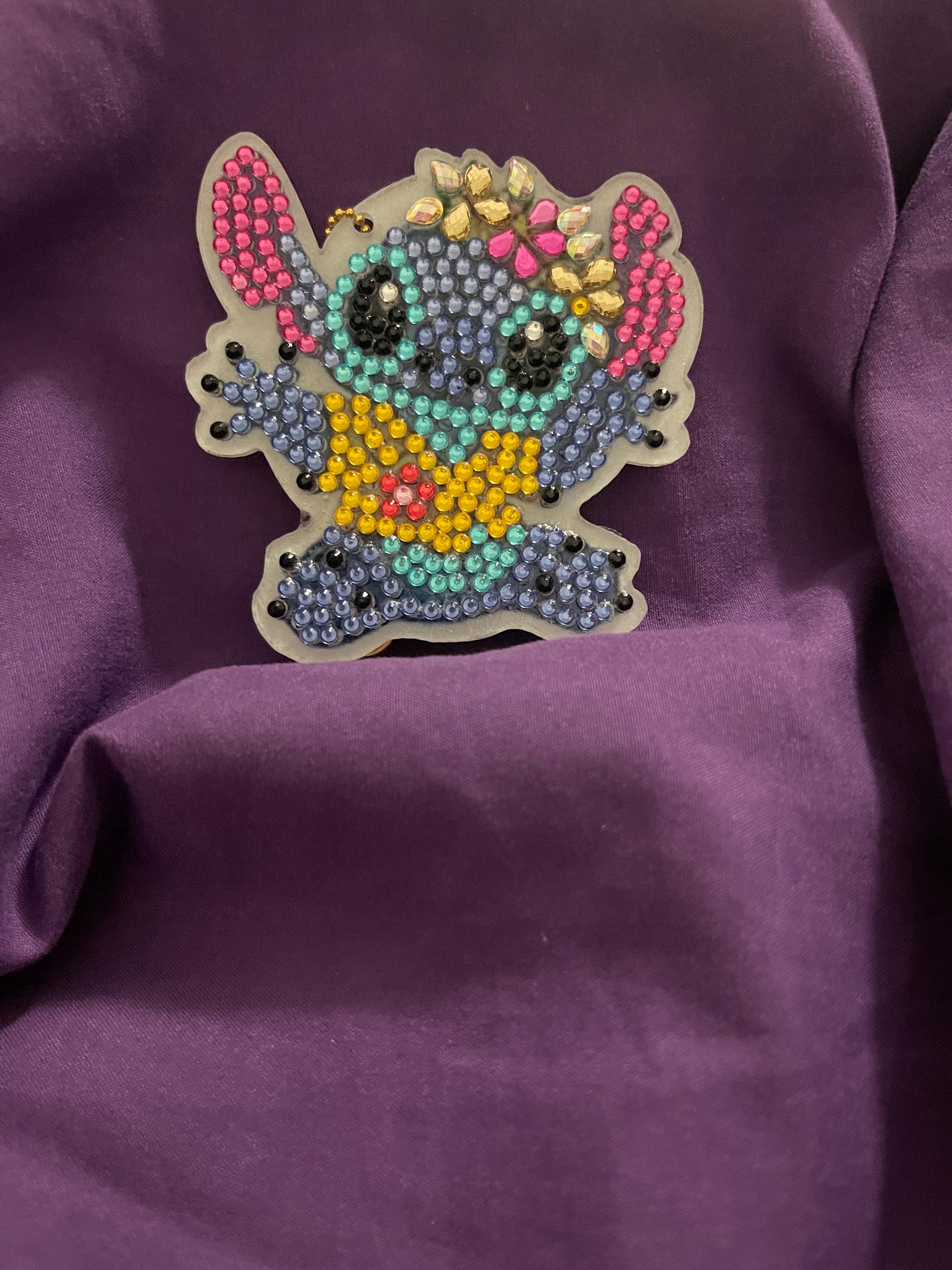 Diamond Keychain - Stitch and Friend - Etsy